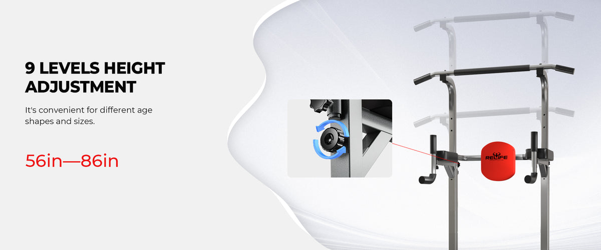 2025 Relife Best Power Tower Workout Pull Up Station for Home Gym